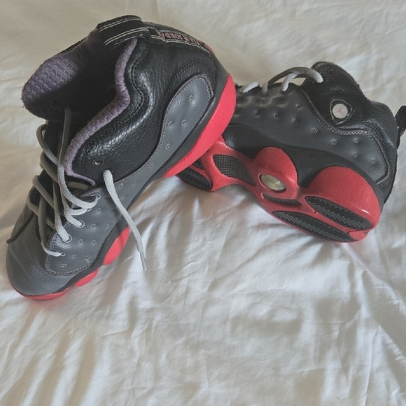 Nike | Shoes | Nike Jordan Jumpman Black And Red Hightop Sneakers ...
